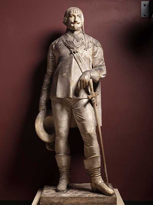 Bornholms Forsvarsmuseum | Månedens Genstand: Statue af Christian IV